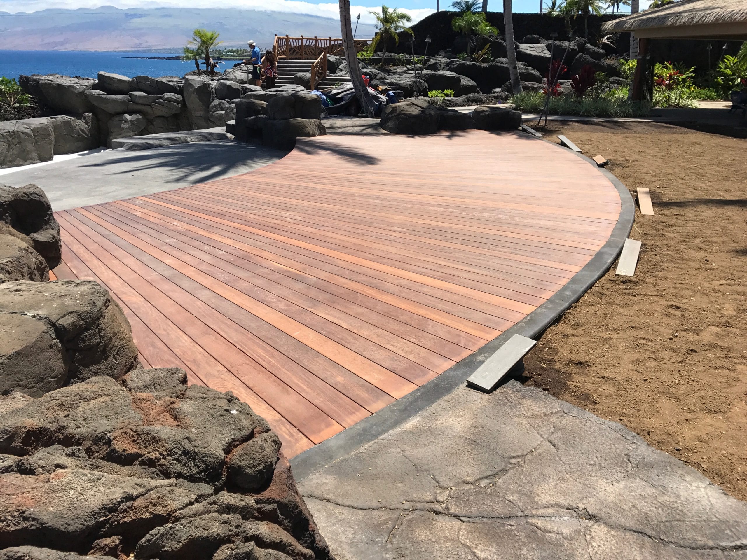 Ipe Sunburst Deck in Hawaii - Northwest Millwork and Door Co